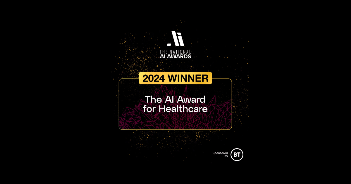 Winners of The National AI Awards for Healthcare.